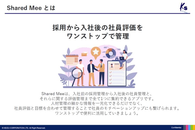 Shared Mee ご紹介資料 – 採用・人事評価管理システム「Shared Mee（シェアード・ミー）」